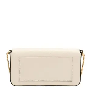 Valentino Garavani Vlogo Signature Foldover Crossbody Bag - White