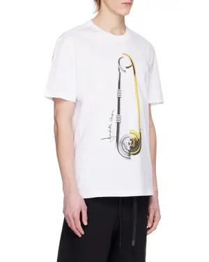 Versace Safety Pin Logo-print T-shirt