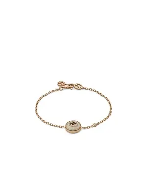 Gucci Gucci Interlocking Rose Gold Diamond Bracelet Yellow