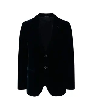 Giorgio Armani Dark Blue Double-breasted Blazer
