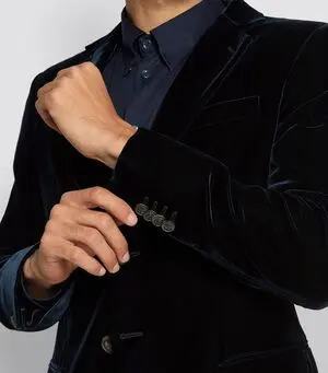Giorgio Armani Single Breasted Velvet Jacket