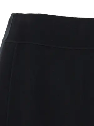 Max Mara Straight Wool Skirt - Black
