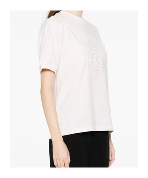 ANINE BING Short-sleeve Crew Neck T-shirt With Logo Detail