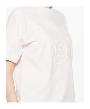 ANINE BING Short-sleeve Crew Neck T-shirt With Logo Detail