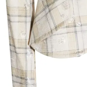 VIVIENNE WESTWOOD Checked Peplum Blazer - Beige