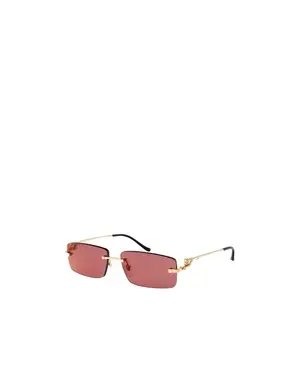 Cartier Rectangular Frame Sunglasses - Pink