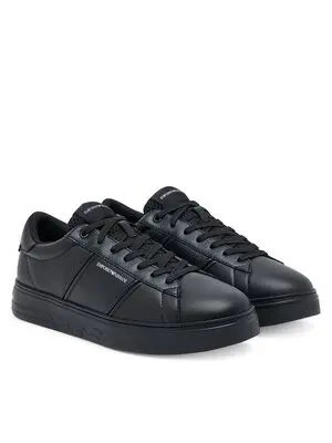 Emporio Armani Panelled Lace-up Low Top Sneakers
