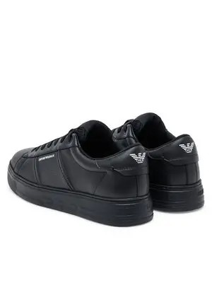 Emporio Armani Panelled Lace-up Low Top Sneakers