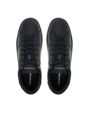 Emporio Armani Panelled Lace-up Low Top Sneakers