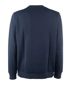 Hugo Boss Crewneck Sweatshirt With Logo Plaque - Blue