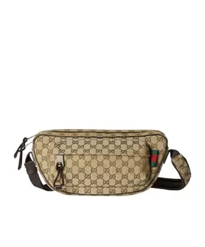 Gucci Gg Monogram Belt Bag - Beige/ebony
