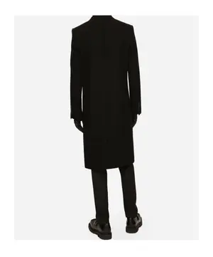 Dolce & Gabbana Single-breasted Tailored Coat With Peak Lapel