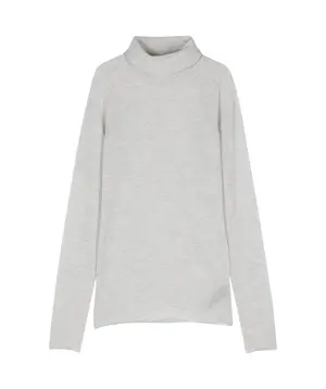 HAIKURE Mélange-effect High Neck Sweater - Light Grey