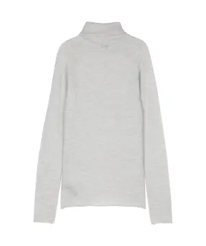 HAIKURE Mélange-effect High Neck Sweater - Light Grey