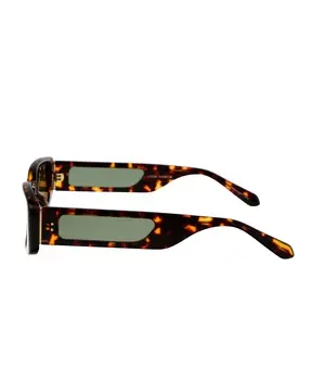 Linda Farrow Geometric Sunglasses - Green