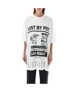 MAISON MARGIELA Lost Pet" Oversized Graphic T-shirt