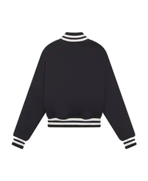 Maison Kitsuné Fox Head Patch Bomber Jacket - Black