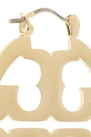 Tory Burch Miller Oval Hoop Earrings