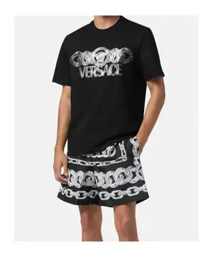 Versace Medusa Chains Printed Swim Shorts