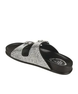 Rene Caovilla Embellished Slider Sandals