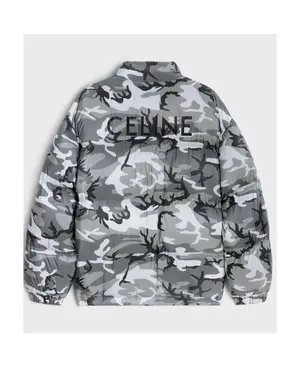 Celine Short Down Jacket In Nylon