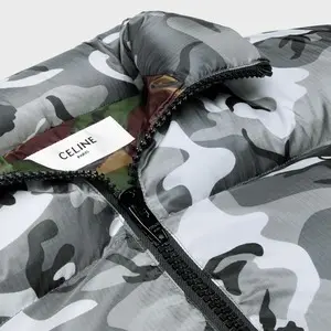 Celine Short Down Jacket In Nylon