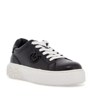 Pinko Logo Patch Platform Sneakers - White