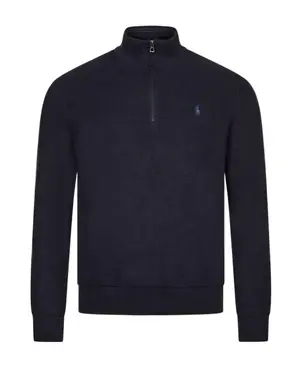 Polo Ralph Lauren Knitted Half-zip Sweater - Black