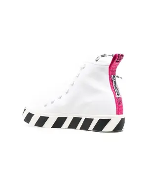 Off-White Vulcanized Mid-top Sneakers - White