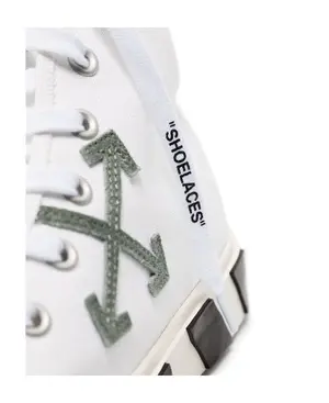Off-White Vulcanized Mid-top Sneakers - White