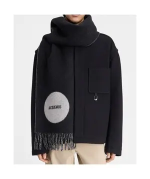 Jacquemus The Rond Carré Scarf - Black