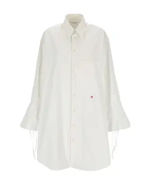 Palm Angels Flared-sleeve Buttoned Shirt Dress