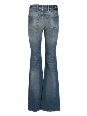 GOLDEN GOOSE Flared Jeans With Gold Chain Detail