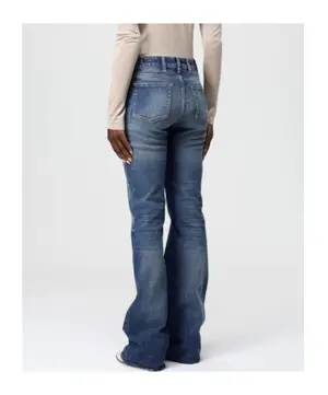 GOLDEN GOOSE Flared Jeans With Gold Chain Detail