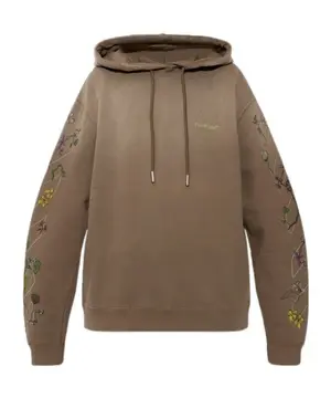 Off-White Floral Embroidered Hoodie