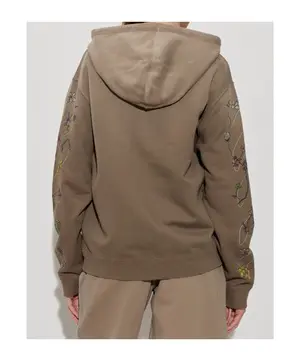 Off-White Floral Embroidered Hoodie