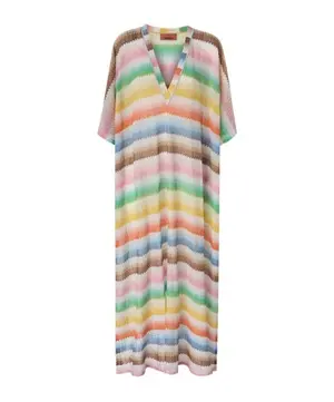 Missoni Dégradé Zigzag Motif Long Caftan Cover-up - Multicolor