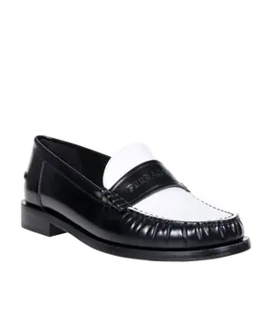 FERRAGAMO Two-tone Slip-on Loafers