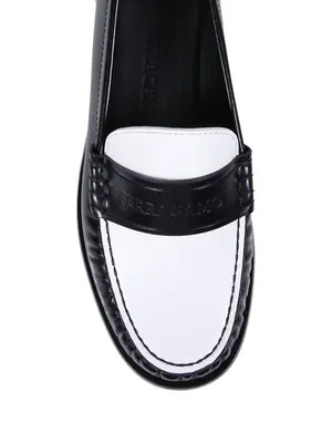 FERRAGAMO Two-tone Slip-on Loafers