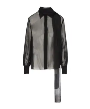 Valentino Garavani Long-sleeved Shirt With Scarf Detail - Black
