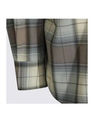 Auralee Super Light Check Shirt - Gray