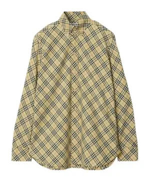 Burberry Check-pattern Long-sleeve Shirt - Grain