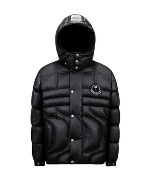 Moncler X Palm Angels Hooded Short Down Jacket - Black