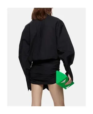 Attico Long-sleeved Mini Shirt Dress