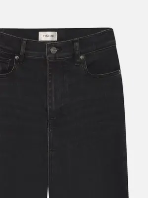 FRAME Le Slim Palazzo Jeans - Black