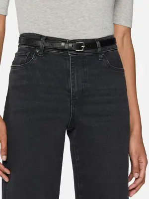 FRAME Le Slim Palazzo Jeans - Black