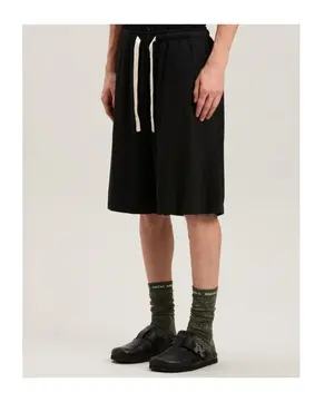 Palm Angels Bermuda Shorts With Palm Tree Print