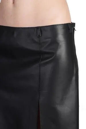 Attico Zippered Skirt With Split Design