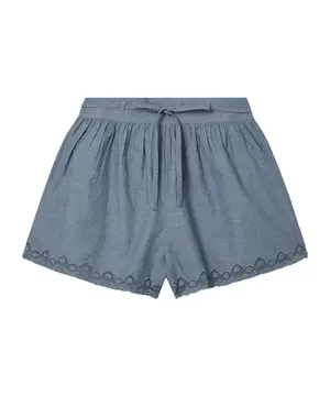 Ulla Johnson Elowen Drawstring Shorts - Blue