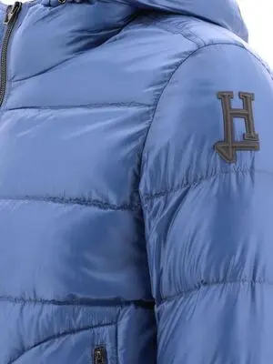 Herno Ultralight Hooded Padded Down Jacket - Blue